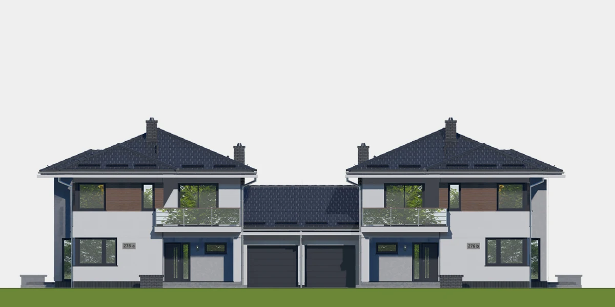 Gotowy projekt APS 276 dwulokalowy 340.2 m² | Planz.pl Gotowy projekt APS 276 dwulokalowy 340.2 m² | Planz.pl