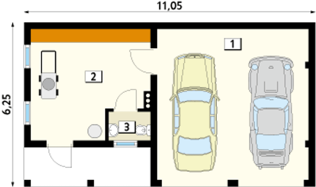 Gotowy projekt MS-G1 52 m² | Planz.pl